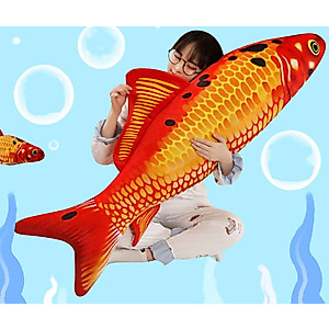 XIYUAN Giant-Simulation Fish Plush Toy/Toy Pillow/Stuffed Animal Toy, Used for Home Decoration Gifts, Toy Pillow (31.5 inches / 80 cm)