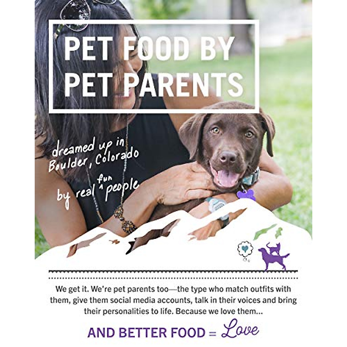 "I and love and you" Naked Essentials Dry Puppy Food - Natural Grain Free Kibble, Prebiotics & Probiotics, Chicken + Lentils, 4-Pound Bag