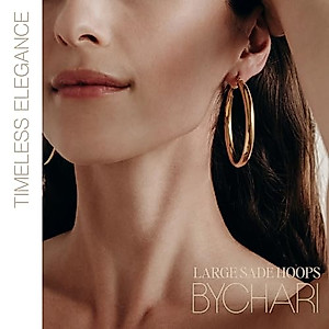BYCHARI Large Sade Hoops