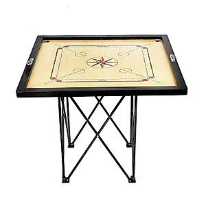AnNafi® Carrom Stand | Professional Carrom Board Stand | Easy Adjustable & Foldable Four Fold Stand with Compact Design | Combination of Full Size Metal Pipe, Iron Rod & PVC | Indoor Games Fun Durable Strong