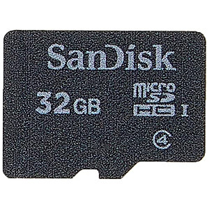 SanDisk 32GB Mobile MicroSDHC Class 4 Flash Memory Card With SD Adapter - (Retail Packaging)