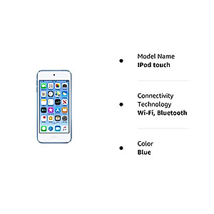 Apple - iPod touch 128GB MP3 Player (7th Generation) - Blue-MVJ32LL/A (Renewed)