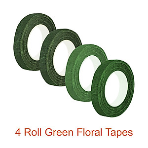 Paxcoo Floral Tape and Floral Wire Arrangement Tools Kit with Wire Cutter 26 Gauge Stem Wire and 22 Gauge Paddle Wire for Bouquet Stem Wrap Florist