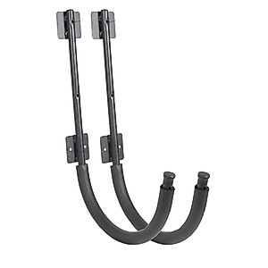 Seattle Sports Kayak Wall Cradle Hooks - Heavy Duty Wall Mount Hanger Rack for Kayaks and Paddle Boards - 200lb Capacity , Black