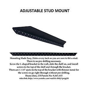 Joel's Antiques - 30 Inch Wooden Floating Shelves for Wall - Made of Natural Wood - Long Heavy Duty Rustic Wall Shelves for Bedroom - Perfect for Living Room, Kitchen - Natural 48x12x2 Inches