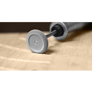 Kutzall Original Rotor Saw Burr, 1⁄8" Shaft, Coarse - Woodworking Attachment for Dremel, Foredom, DeWalt, Milwaukee, Makita. Abrasive Tungsten Carbide, 3⁄4" (19mm) Dia. X 1⁄8" (3.1mm) Length, RS-34-E