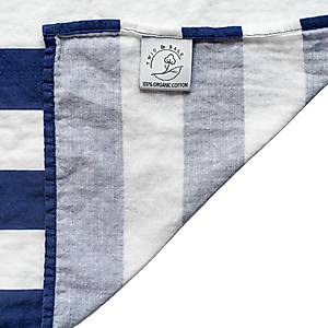 TWIG & BALE Morgantown West Virginia Baby Blanket Organic Cotton Muslin Swaddle Blanket - 47" x 43" - Fans of WVU Baby Gift for Boys Girls Newborn Receiving Blankets