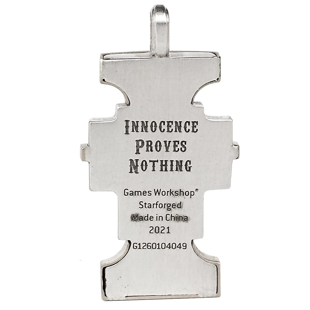 Starforged Compatible with Warhammer 40k Seal Of Holy Ordos 1 PC [Sterling Silver Pendant] Inquisitor