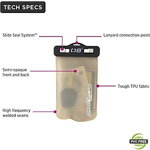 OverBoard Waterproof Universal Case, Frosted, Medium