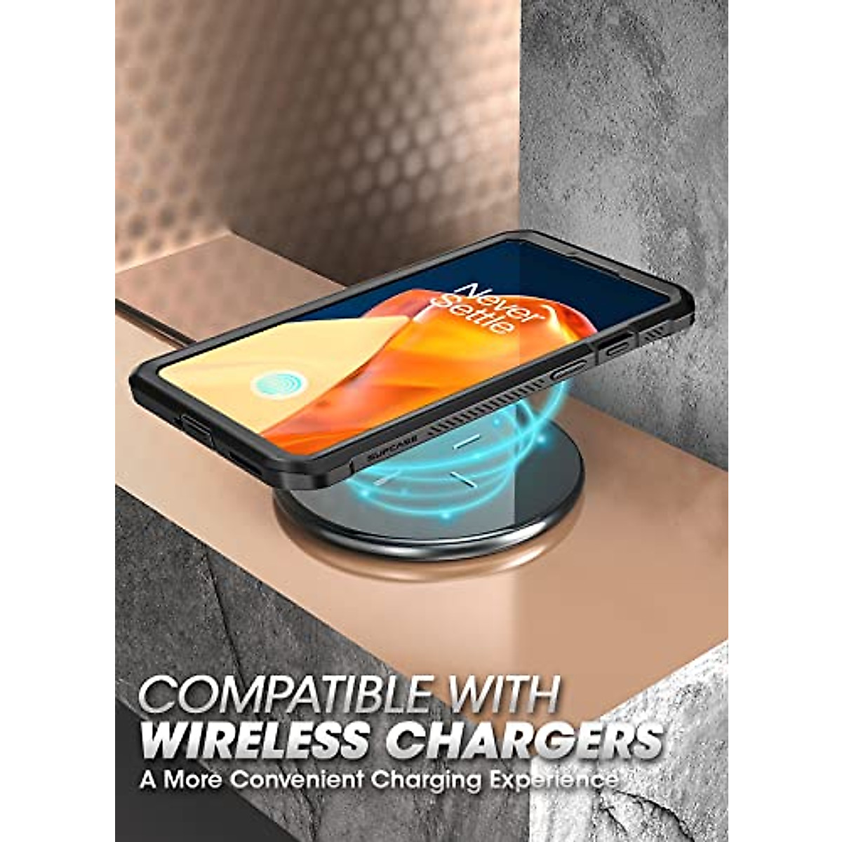 SUPCASE Unicorn Beetle Pro Series Case Designed for OnePlus 9 5G (NA Version Model:LE2115), Full-Body Rugged Holster Case with Built-in Screen Protector (Black)