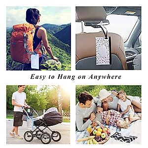 Baby Wipes Dispenser, 4 Pack Reusable Baby Wipe Holder Box, Refillable Baby Wipes Container Travel Wet Wipes Case with Reusable Wipes Pouch for Home