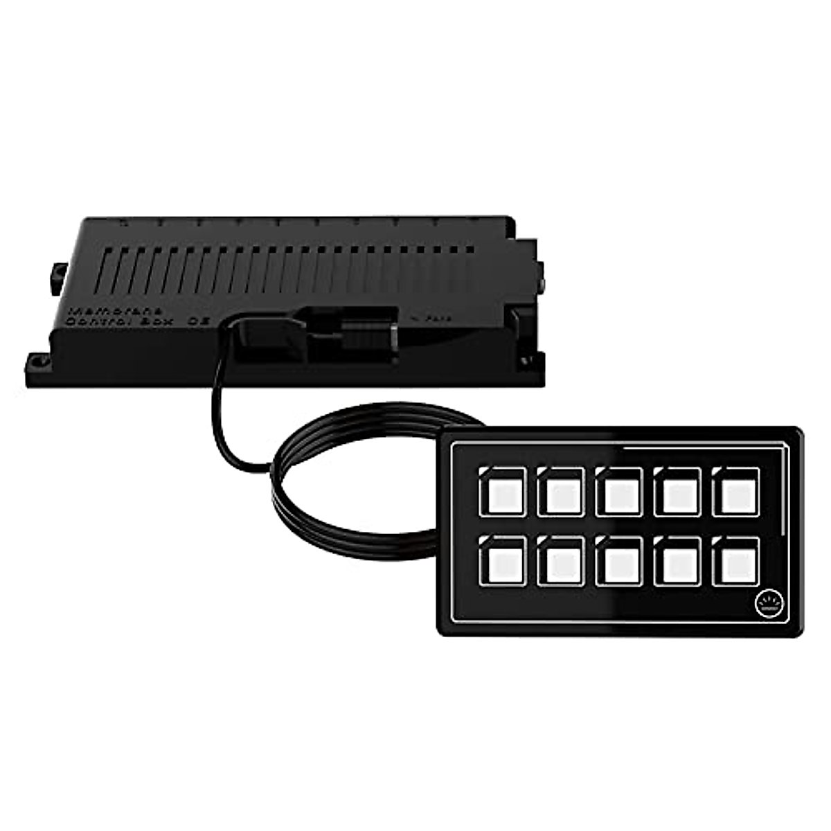 Control Switch Panel, Universal 10P Membrane Control Switch Panel Bluetooth APP Control with Backlight Module LED Touch Built‑in PPTC for RV Boat
