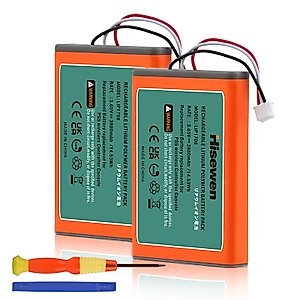 Hisewen PS5 Controller Battery 2 Pack, 3980mAh LIP1708 PS5 Battery Pack for Sony PlayStation 5 PS5 DualSense CFI-ZCT1W Wireless Controller