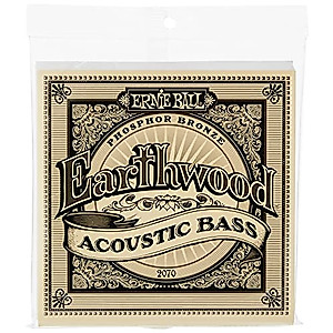 Ernie Ball Earthwood Slinky Phosphor Bronze Acoustic Bass Guitar Strings, 45-95 Gauge (P02070)