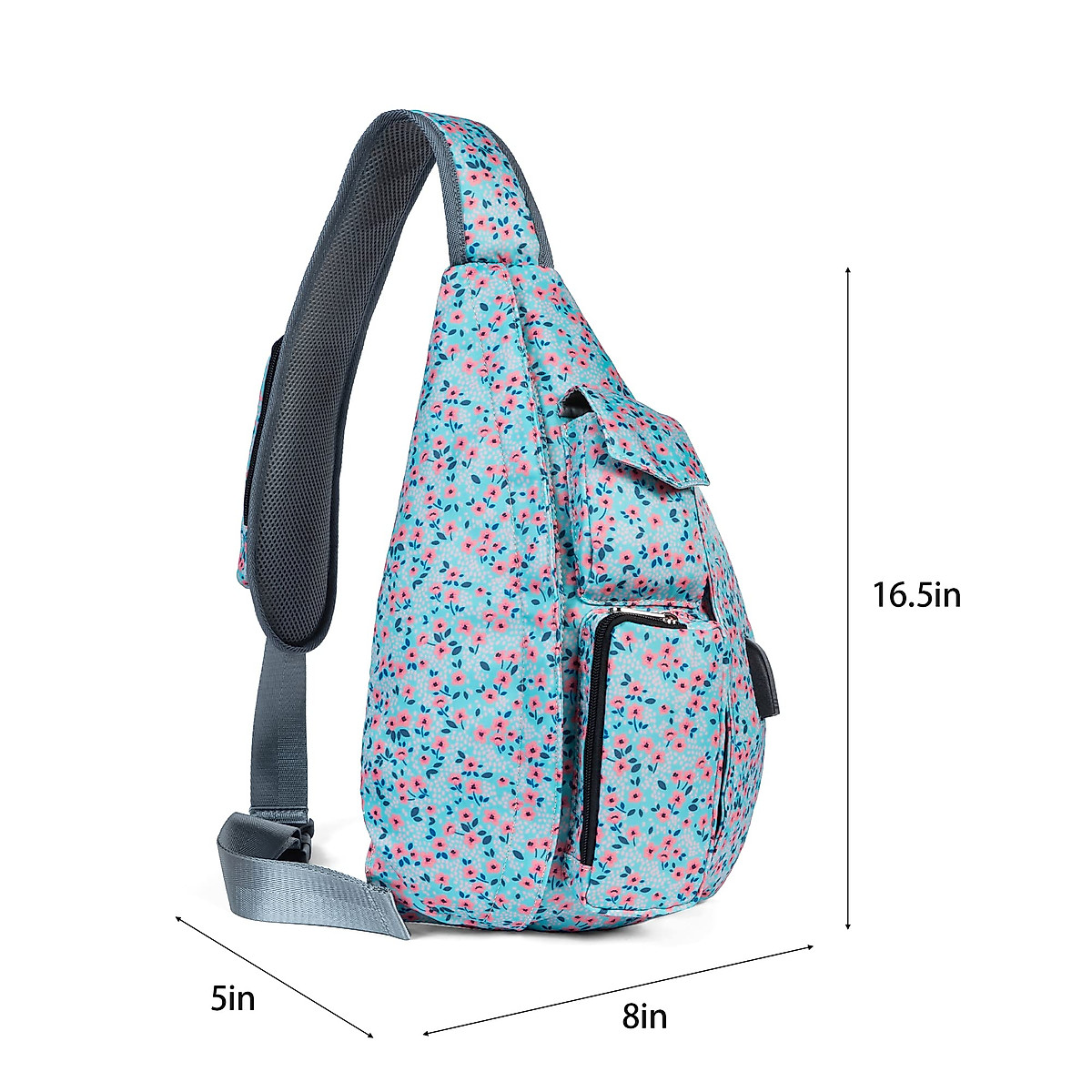 Malirona Sling Bag for Women Sling Backpack Hiking Daypack Multipurpose Crossbody Chest Bag (Orange)