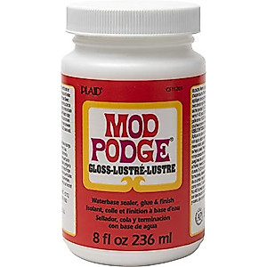 Mod Podge CS11201 Waterbase Sealer, Glue and Finish, 8 oz, Gloss