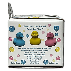 Celebriducks The Good Duck - BPA & PVC Free Rubber Duckie Baby Bath Toy Teether - Yellow