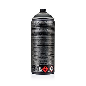 Montana Cans Montana Black 400ml Color, Spray Paint, 400_ml, 13.52 Fl Oz (Pack of 1)