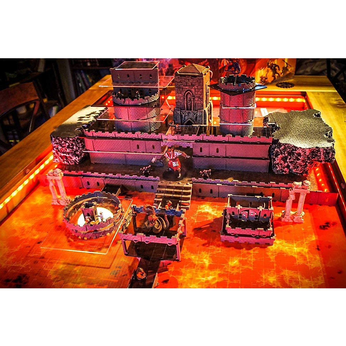 Regent Castle Set - Mini Dungeon Castle Terrain for RPGs, Dungeons & Dragons (DND), Pathfinder, War Gaming, and More! by DCD (316+pcs, 14sqft, 48areas)