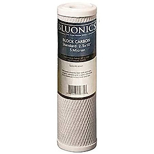 2.5" x 10" Sediment & CTO Carbon Block Replacement Filters Package of 12 Total Bluonics Filters