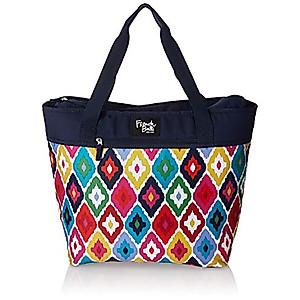 French Bull Large 23" Tote Bag - Insulated, Women, Girl, Lunch, Purse, Picnic, Beach, Diaper, Shopping - Kat