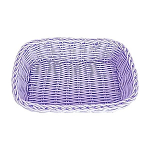 Tainrunse Storage Organizer Baskets Large Capacity Storage Organizer Box Photography Prop for Home Purple Hearts