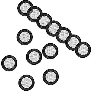 20 Pieces Stainless Steel Filter Garden Hose Washer Seal O Ring Gasket Rubber Washer with 40 Mesh for 3/4 Inch Garden Hose and Water Faucet