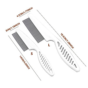 Zentric Pet Comb, Zentric Magic Pet Comb, Multifunctional Pet Hair Comb Flea And Tear Stain Removal, Flea Comb For Dogs And Cats, Tear Stain Comb For Small Dogs (1 Pair, Blue)