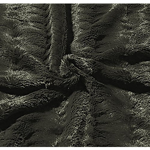 Swift Home Micro-Mink Full/Queen Faux Fur Blanket, Mink