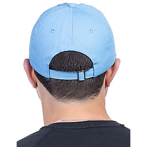 Ann Arbor T-shirt Co. Coach | Carolina Blue Coaching Baseball Hat, Men & Women Team Cap - (SkyBlue, DadHat)
