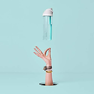 Owala FreeSip Clear Tritan Plastic Water Bottle with Straw, BPA-Free Sports Water Bottle, Great for Travel, 25 Oz, Shy Marshmallow