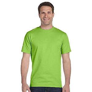 Hanes 5.2 oz., 50/50 ComfortBlend EcoSmart T-Shirt, Small, Lime
