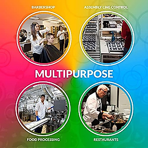 ABC Black Beard Covers for Men 18", 100 Pack of Polypropylene Beard Cover Protector, Beard Guard, Blue Net Protector, Reusable Beard Nets for Men Food Service, Kitchen Beard Hair Net