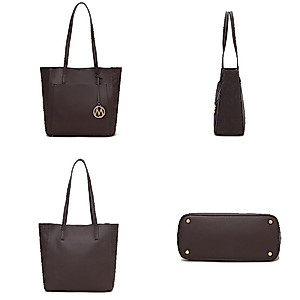 MKF Collection Tote Bag for Women, vegan Leather Large Top Handle Handbag Fashion Shoulder Bag Purse By Mia K