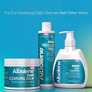 Albolene Micellar Milk Face Cleanser, Micellar Water Alternative, Makeup Remover and Cleansing Balm with Hyaluronic Acid, 10 fl oz, Packaging May Vary