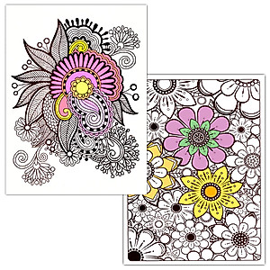 Adult Coloring Book Bundle with 10 Deluxe Coloring Books for Adults and Teens (Over 250 Stress Relieving Patterns).