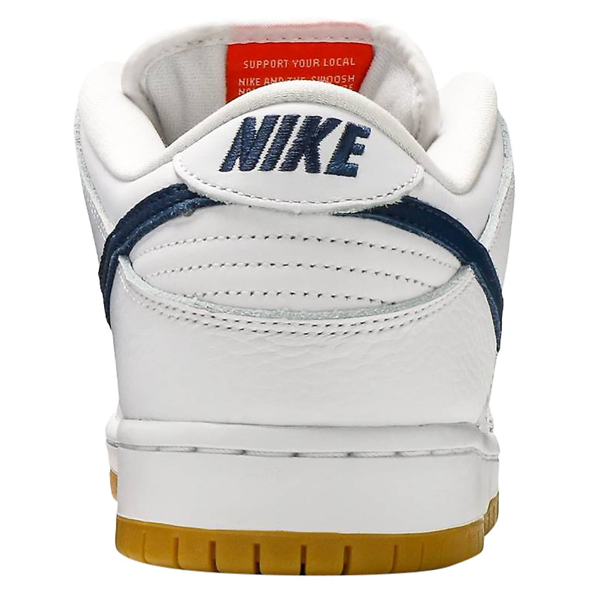 Nike Mens SB Dunk Low Pro Iso CZ2249 100 Orange Label - White/Navy - Size 9