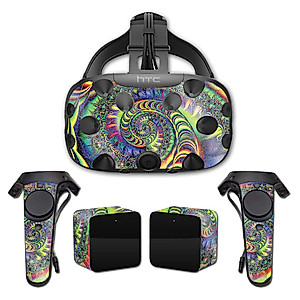 MightySkins Glossy Glitter Skin for HTC Vive Full Coverage - Acid | Protective, Durable High-Gloss Glitter Finish | Easy to Apply, Remove, and Change Styles | Made in The USA