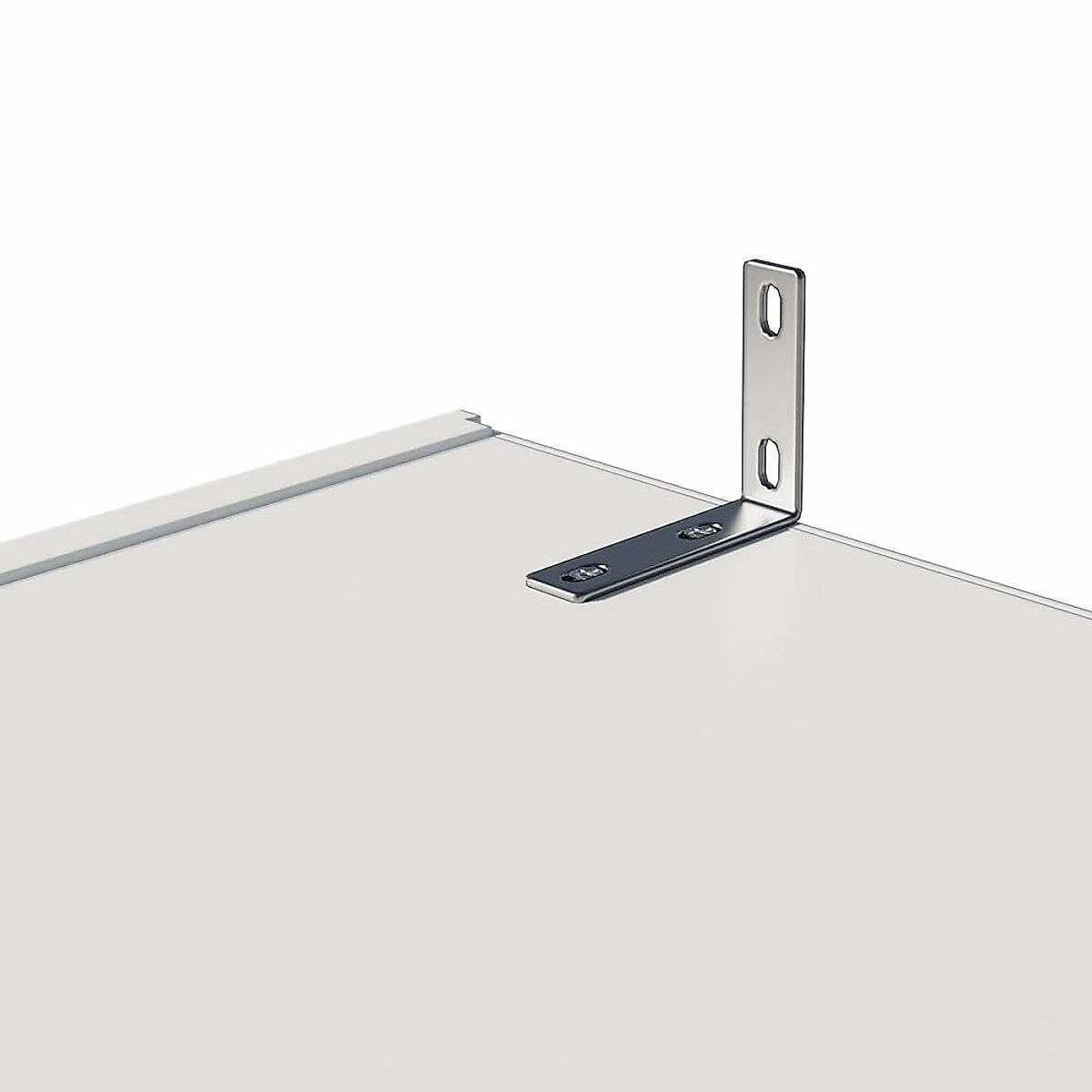 Madesa Wardrobe Armoire Closet Hanging Storage Cabinet 2 Doors with Shelf 31" L Organization Unit for Bedroom and Office - White