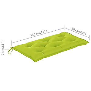imasay Garden Bench Cushion Bright Green 43.3"x19.6"x2.7" Fabric