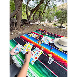 The Original Loteria Mexican Bingo Game with 100 Mexican pesos for 20 Players Game for Adults - loteria de lujo mexicana - loteria mexicana - Juegos de mesa - spanish games Mexican bingo loteria game