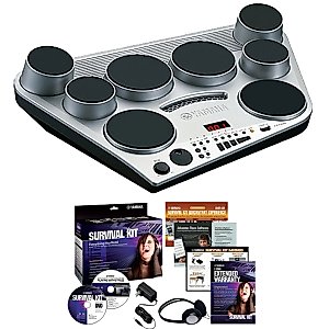 Yamaha DD-65 Portable Digital Drum Kit with Foot Pedals and Drum Sticks