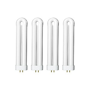 Bug Zapper Replacement Light Bulb for 15W Insect Attracting Lamp with 4-Pin Base, Ful 15W-BL U Shaped Twin Tube Bulb for Outdoor Mosquito Zapper, 4 Pack