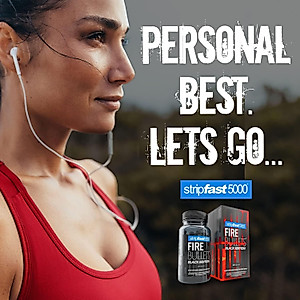 stripfast5000 Fire Bullets Max Strength Black Edition for Women and Men, 60 Count (Pack of 1)