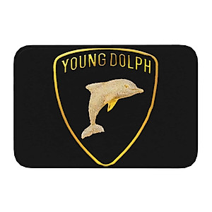 BeverlyJHoward Young Rapper Dolph Carpet Bedroom Living Room Floor Mat Anti-SlipHome Decoration Carpet 16x24in