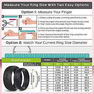 Rinfit Silicone Rings for Women - Infinity Rubber Wedding Bands Sets for Her - Matching Silicone Rings for Couples - Patented Design - Rose Gold, Pink, Black, White, Silver, Size 6