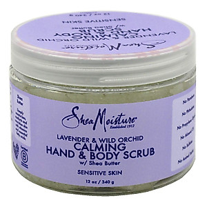 Shea Moisture Lavender & Wild Orchid Hand & Body Scrub 12 Ounce (Pack of 3)