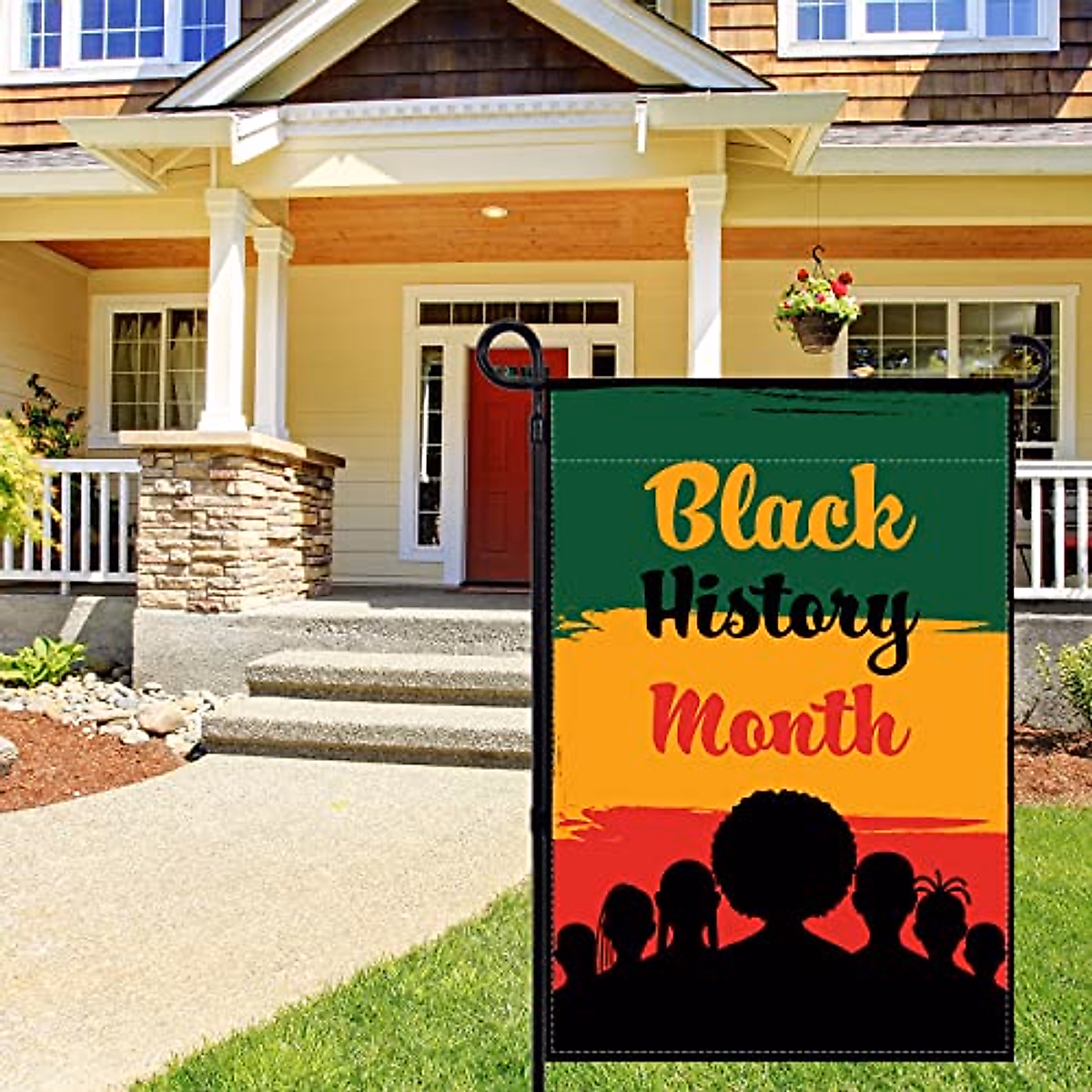 Linen Black History Month Garden Flag Black History Month Yard Sign Afro African American Black History Month Decorations and Supplies Outdoor