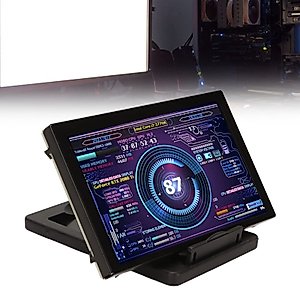 Computer Temp Monitor, 5in IPS Screen PC CPU GPU Data Monitor Multi System Support DIY Theme USB Mini Screen for AIDA64 Sensor Panel Display for Raspberry Pi for Linux for