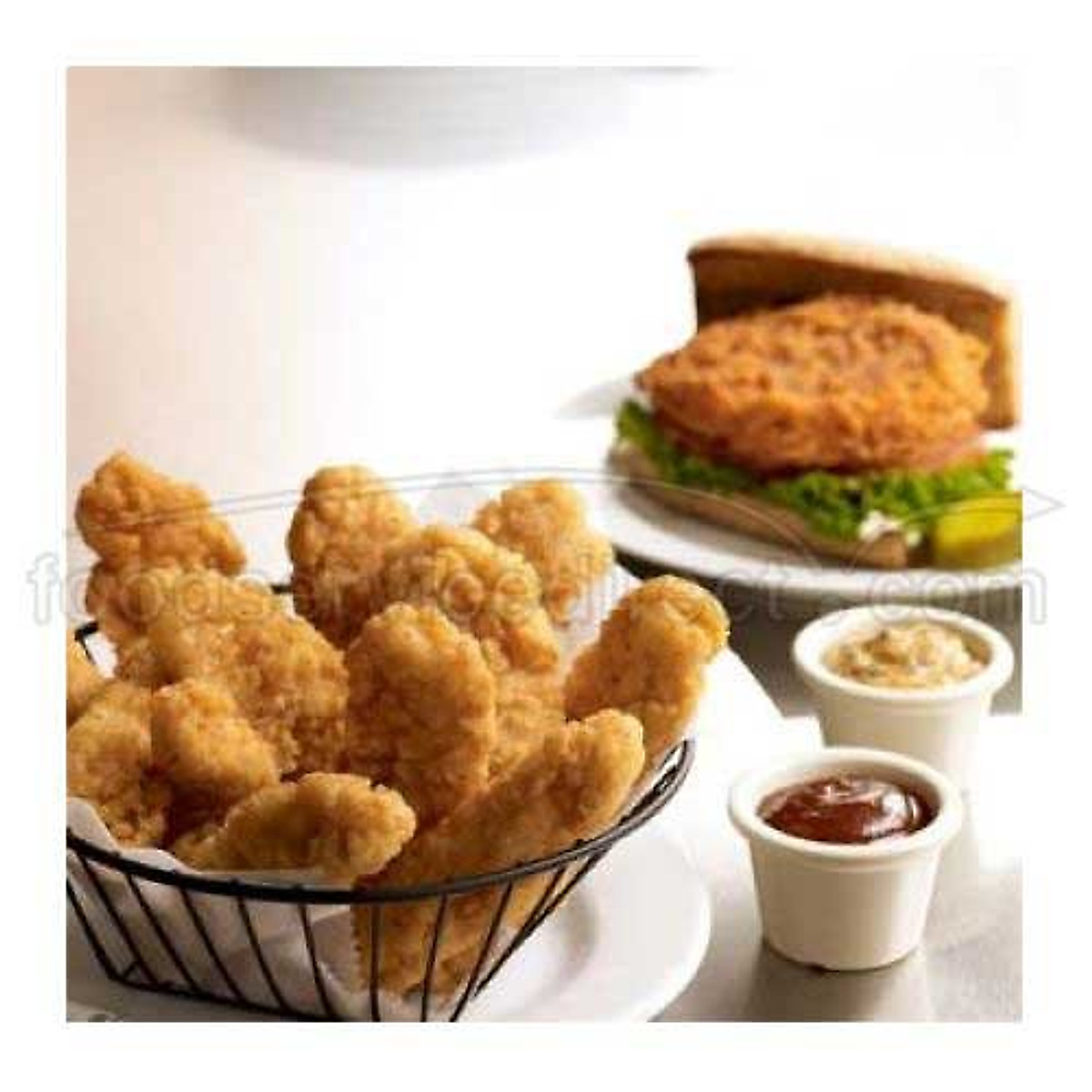 Tyson Red Label Homestyle Breaded Chicken Breast Tender Premium Boneless Wing, 5 Pound -- 2 per case.